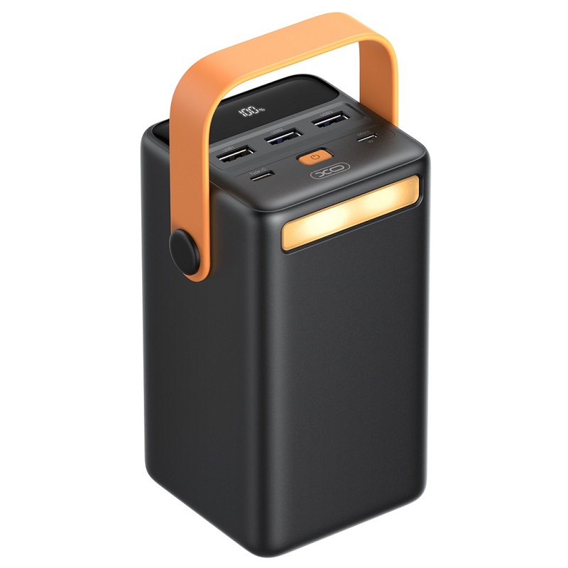 Zdroj záložní PowerBank XO PR168 s LCD 50000mAh 3xUSB, USB-C, microUSB ...