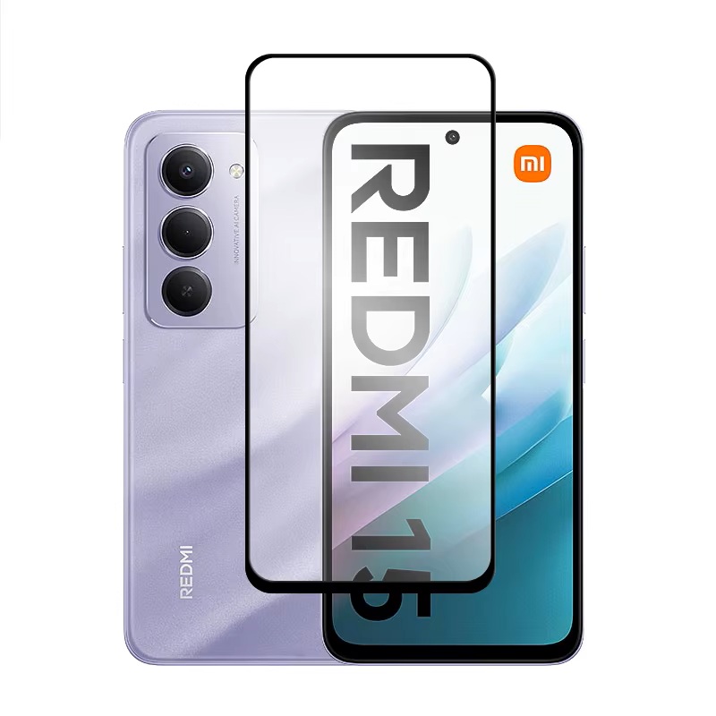 Screen Glass Xiaomi Redmi 15 4G, Redmi 15 5G tvrzené sklo 5D Full Glue ...